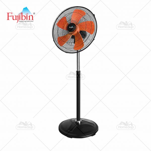 Fujibin Color Industrial Stand Fan 5 Blades (20") - Orange