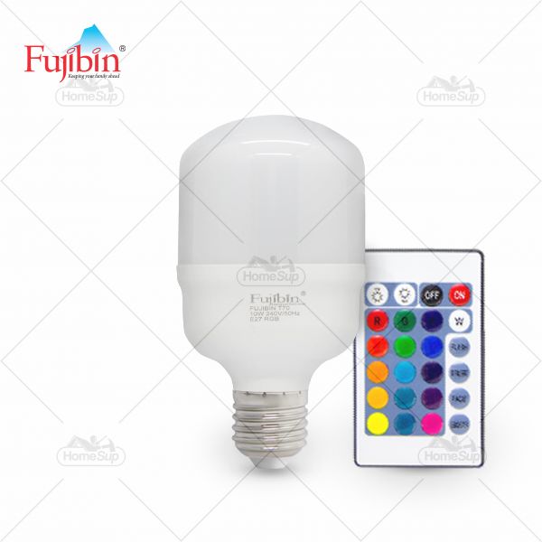 Fujibin LED T-Series T70 Light Bulb 10W (RGB) with Remote Control - E27