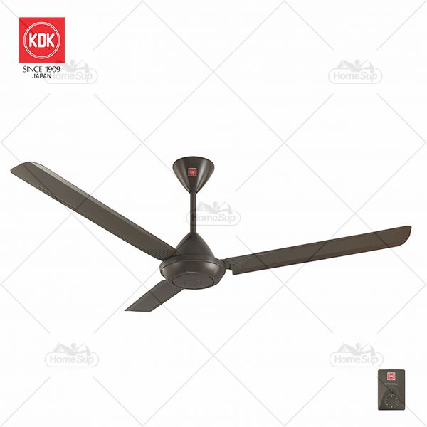 KDK Ceiling Fan K15V0-PBR 3 Blades Regulator Type (60″) - Brown