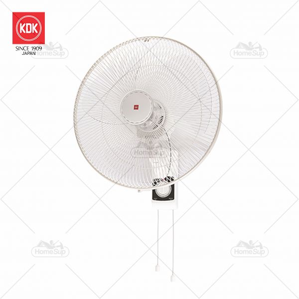 KDK Wall Fan with Pull Cord KU453 3 Blades (18″) - White