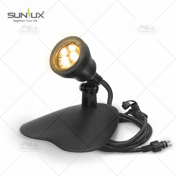 Sunlux Outdoor Lighting KM0909W IP68 Waterproof 4W LED Garden Spotlight
